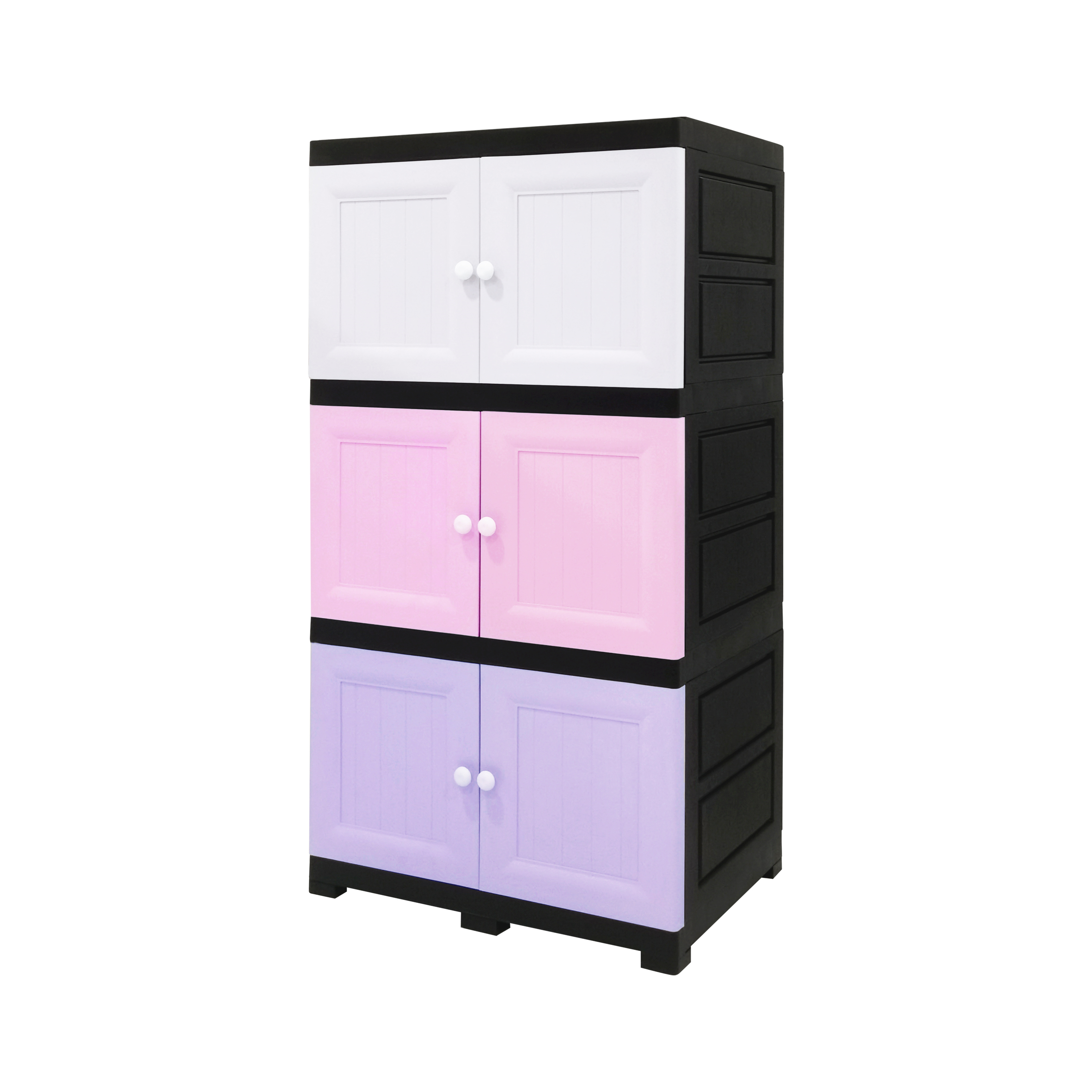 4203 Cabinet Cottage 3T Pastel + Black