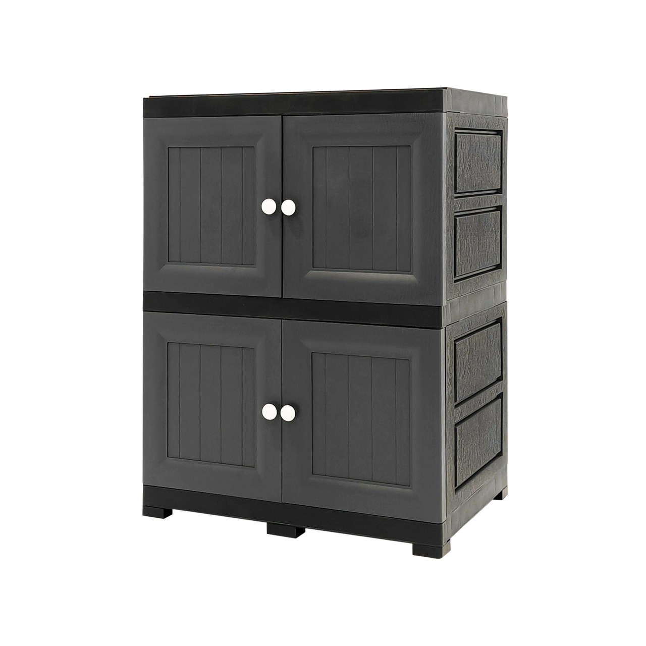 4203 Cabinet Cottage 2T Modern Grey + Black